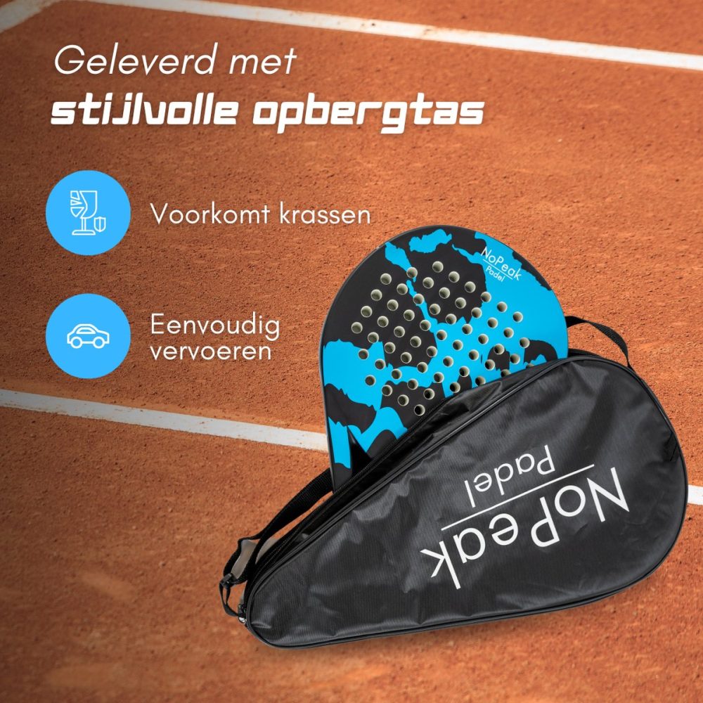 Padel racket incl. tas - No Peak | Cadeau ideeën van Iemand die alles ...